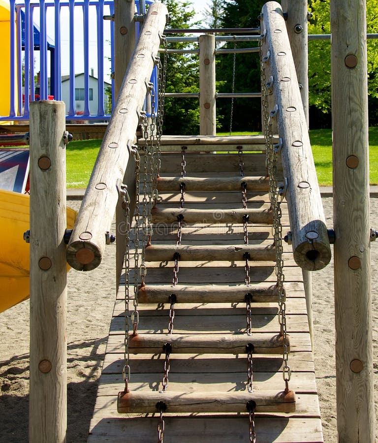 Jungle gym ladder stock image. Image of playground, summer - 19968163
