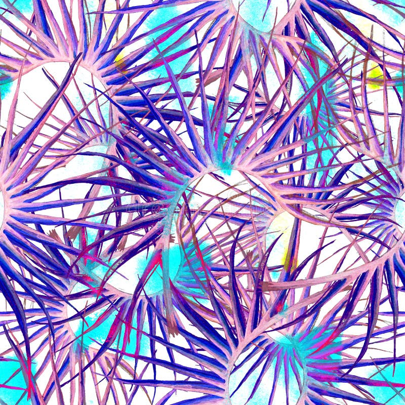 Jungle Summer Seamless Pattern. Stock Illustration - Illustration of ...