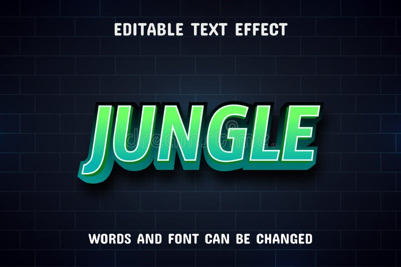 Jungle Text Effect Stock Illustrations – 728 Jungle Text Effect Stock Illustrations, Vectors ...