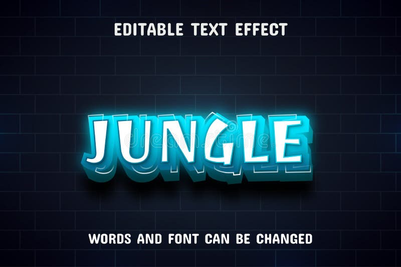 Jungle Text Effect Stock Illustrations – 728 Jungle Text Effect Stock Illustrations, Vectors ...