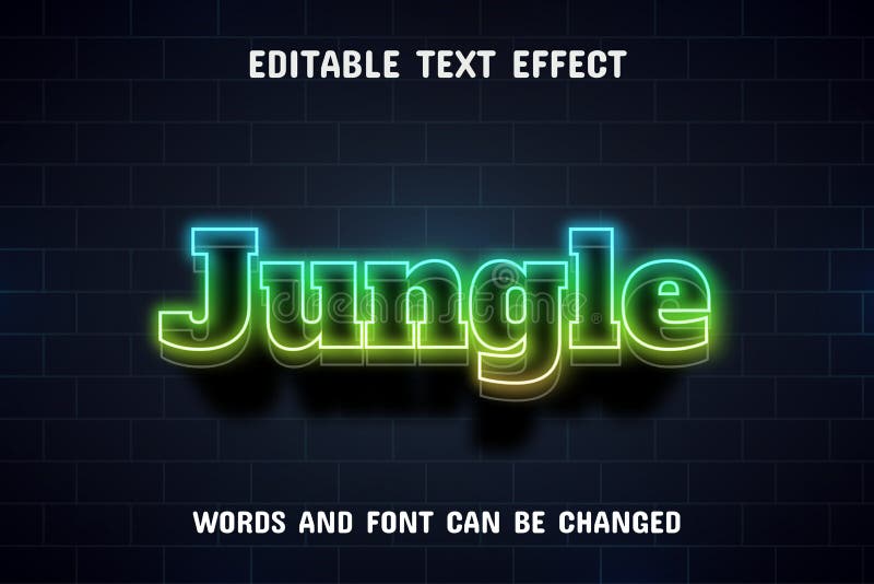 Jungle Text Effect Stock Illustrations – 728 Jungle Text Effect Stock Illustrations, Vectors ...