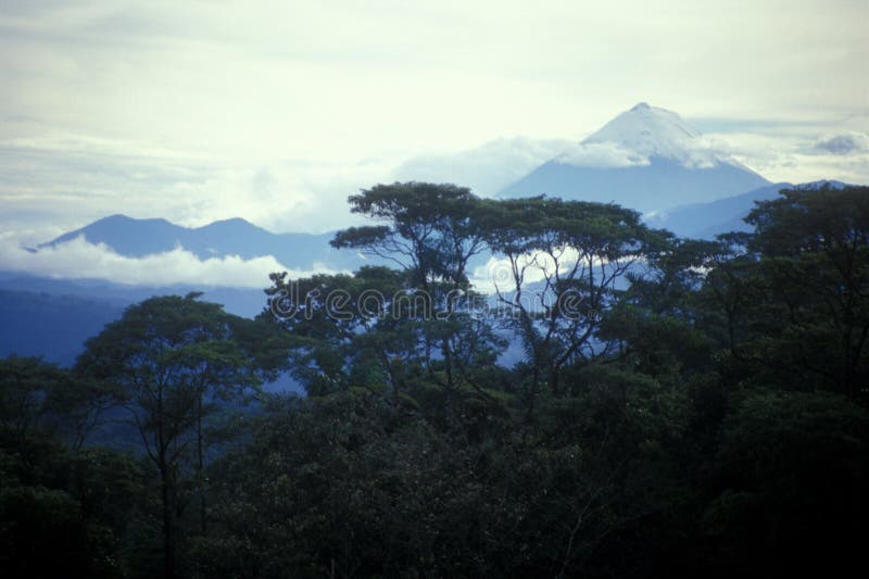 Sangay Volcano Mountain Jungle Landscape Stock Photo - Image of ...