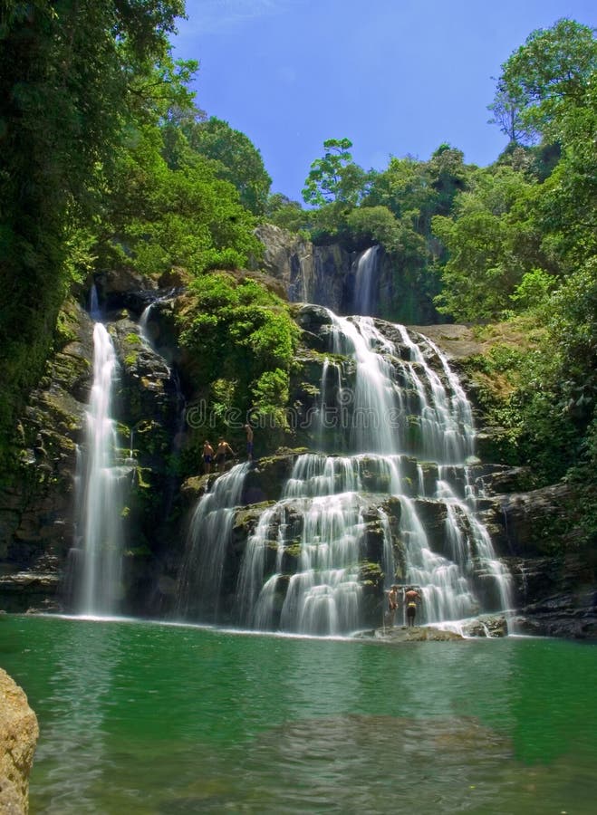 Jungle Waterfall stock image. Image of mountains, crash - 2374805