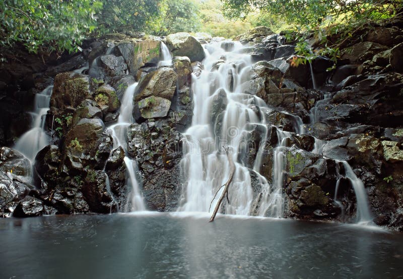 Jungle waterfall stock image. Image of tranquil, landscapes - 6925659