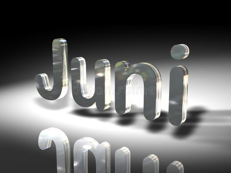 Juni stock illustration. Illustration of dimensional, illustrated - 5838137