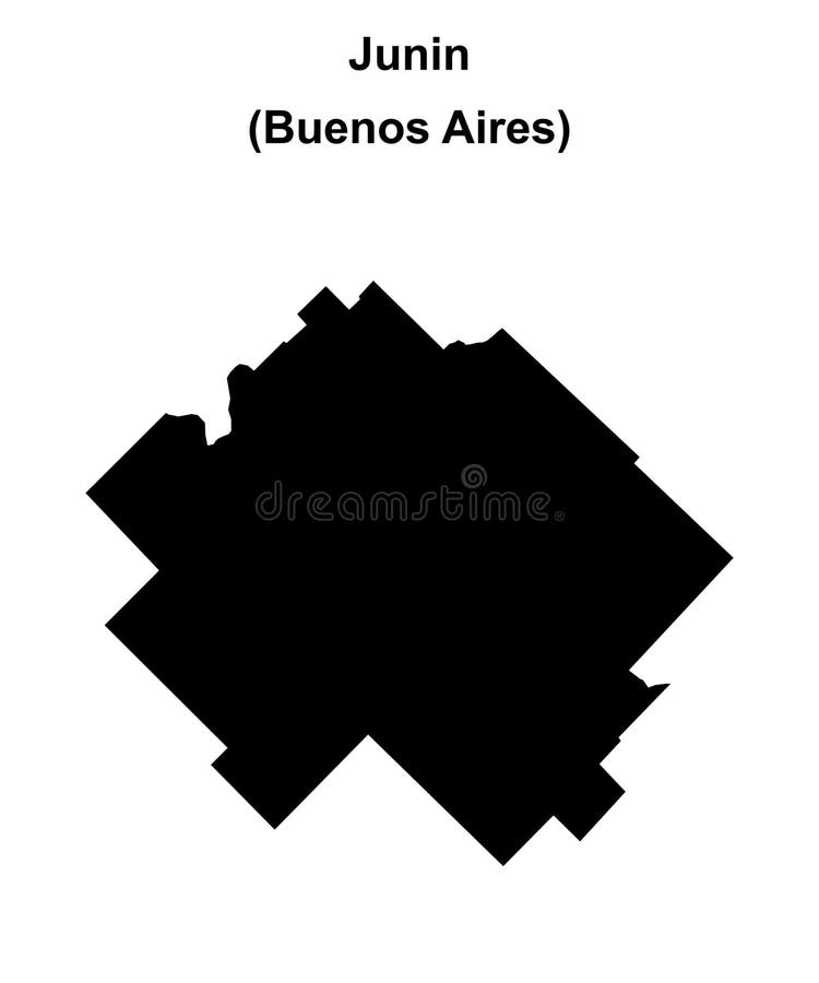 Junin outline map stock vector. Illustration of junin - 380429190