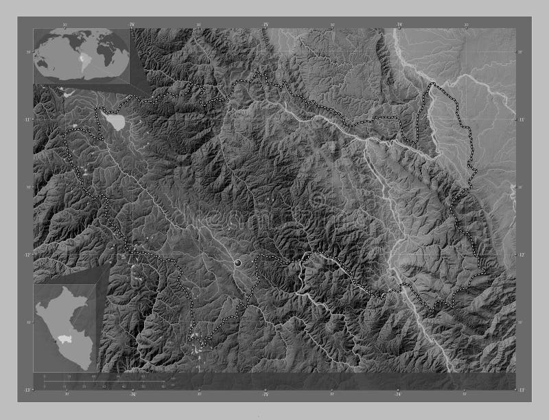 Junin, Peru. Grayscale. Capital Stock Illustration - Illustration of ...