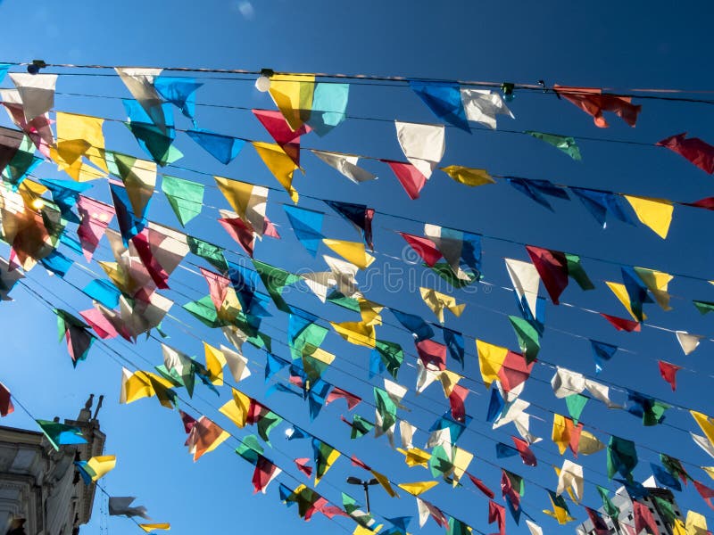 Junina party flags stock image. Image of paulo, party - 121597675