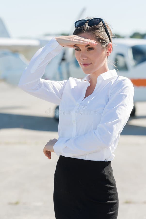 Junior Executive Dynamic Woman in Business Trip Stock Photo - Image of ...