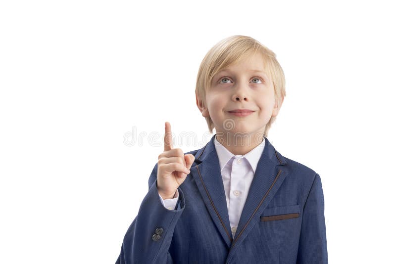 Junior High School Student in School Uniform Smiles Looking into Camera ...