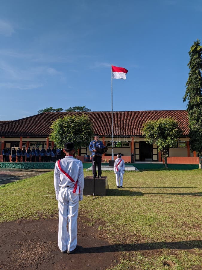 Junior High School Students Participated in a Flag Ceremony Editorial ...