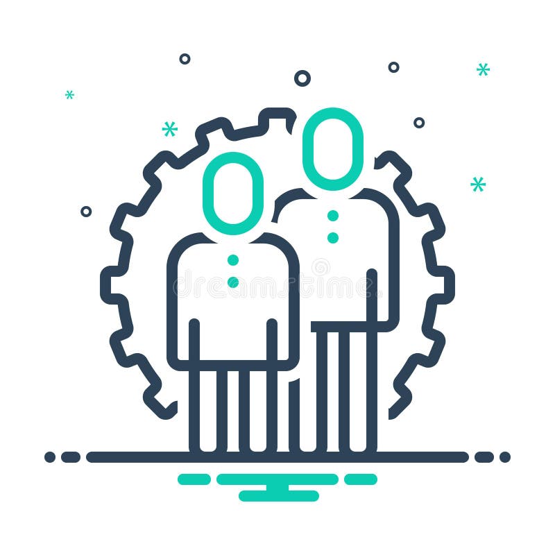 Mix Icon for Junior, Younger and Youngest Stock Illustration ...