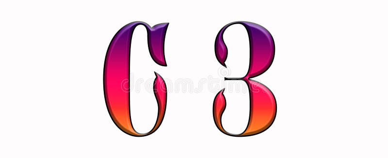 Juniper Gradient Sans Serif Alphabet Letters Calligraphy Letter ...