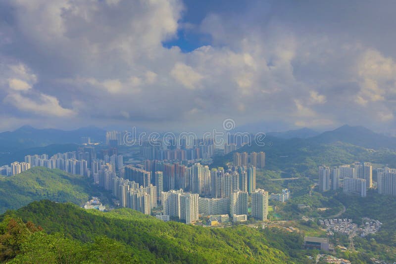 Junk Bay, Tseung Kwan O Bay Stock Photo - Image of permanent, urban ...