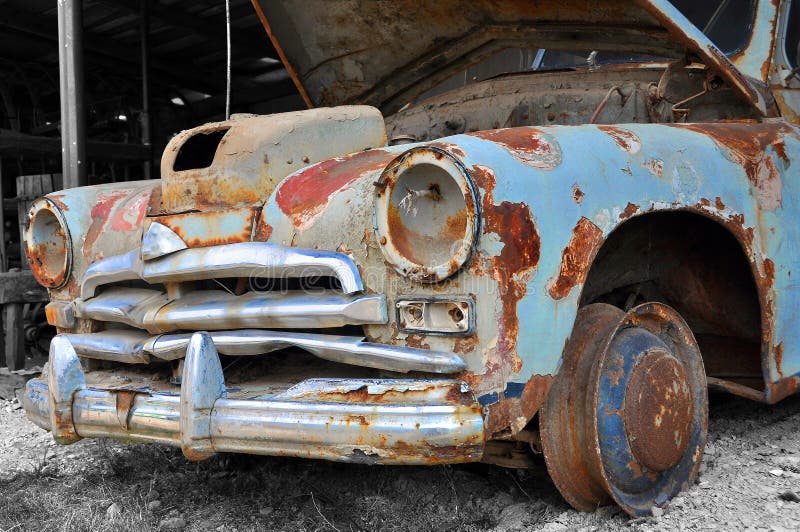Rusty Old car stock image. Image of brown, africa, rusty - 16542997