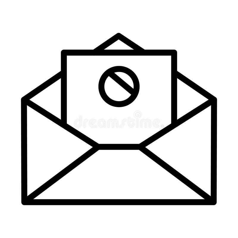 Junk Email Icon Which Can Easily Modify or Edit Stock Vector ...
