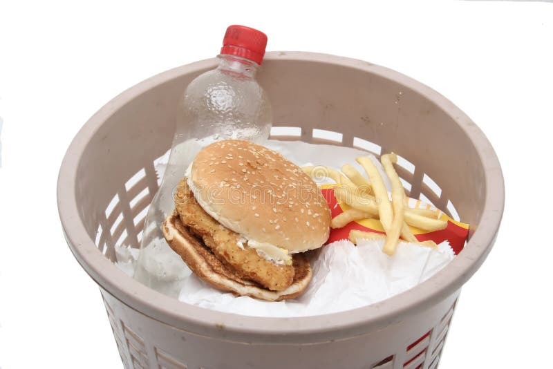 Discarded fast food waste stock photo. Image of tissue - 26604944