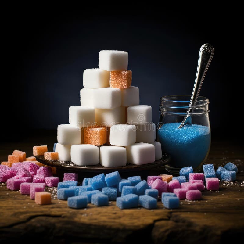 Junk Food. Sugar and Food Additives Stock Illustration - Illustration ...