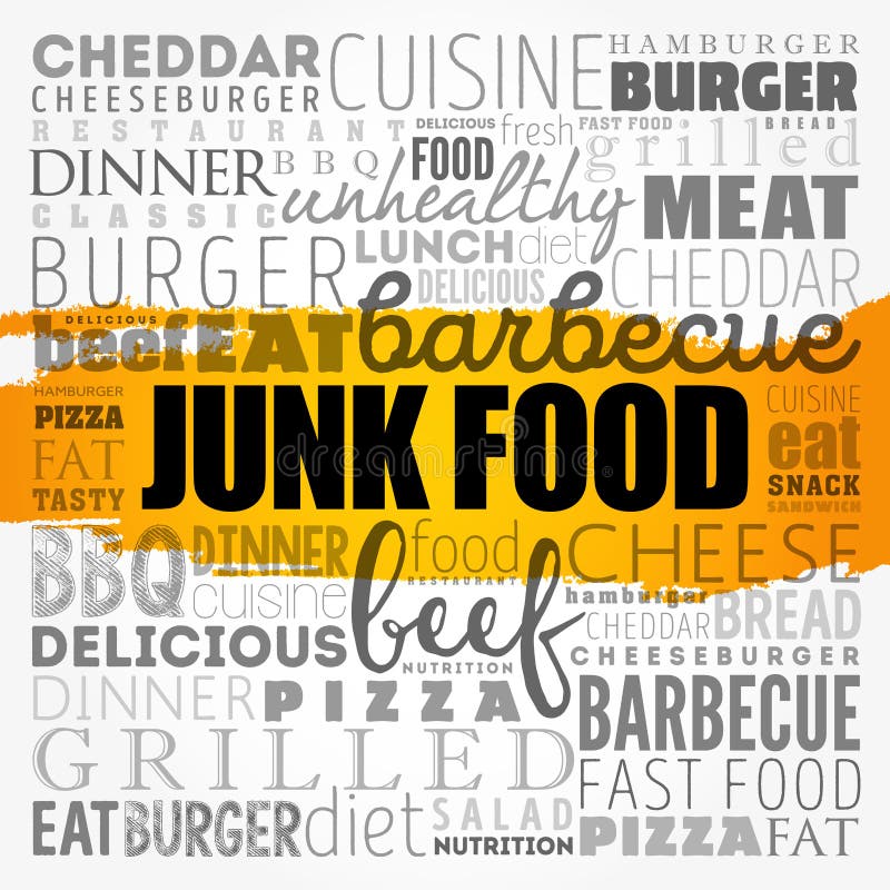 Word Cloud Junk Food Stock Illustrations – 210 Word Cloud Junk Food ...