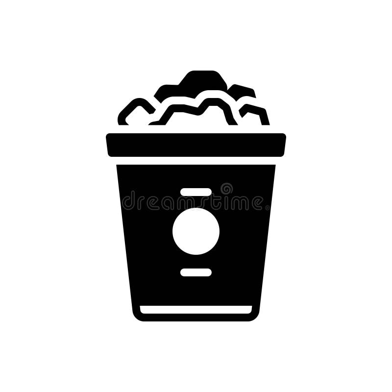 Black Solid Icon for Junk, Trash and Salvage Stock Vector ...