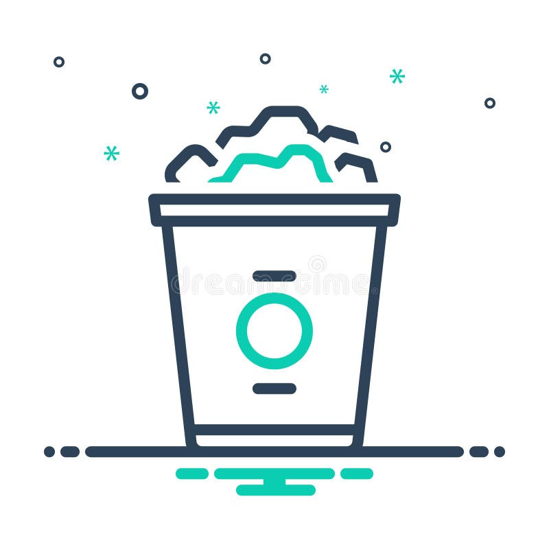 Mix Icon for Junk, Trash and Salvage Stock Illustration - Illustration ...