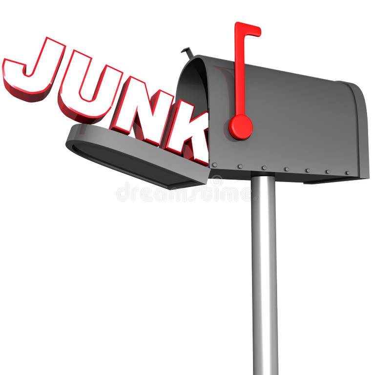 Junk mail stock illustration. Illustration of internet - 46130460