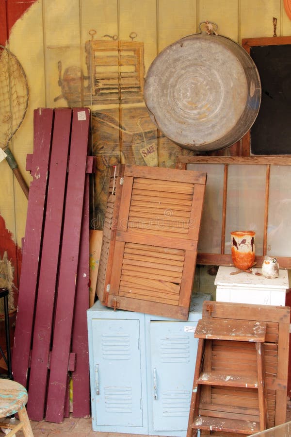 Junk for Sale stock image. Image of antique, fence, wash - 15401051