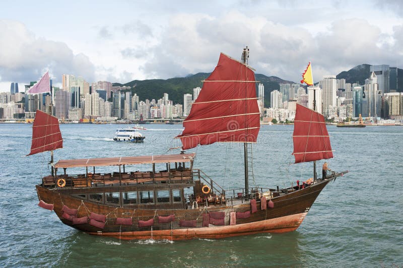 Junk Ship stock photo. Image of kong, district, sailing - 25279338