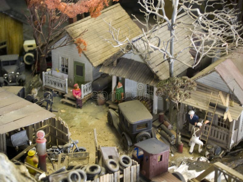 Little Junk Yard / Auto Repair Shop Stock Image - Image of buildings ...