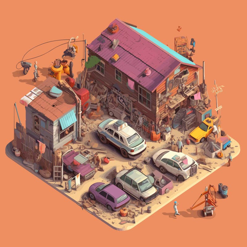 Junk Yard Stock Illustrations – 1,003 Junk Yard Stock Illustrations ...