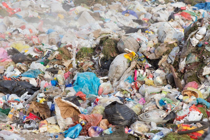 Pollution, Dumping of Garbage Stock Image - Image of bottle, disaster ...