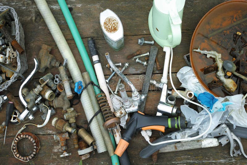 Junk yard stuff stock image. Image of junk, stuff, tool - 230001499