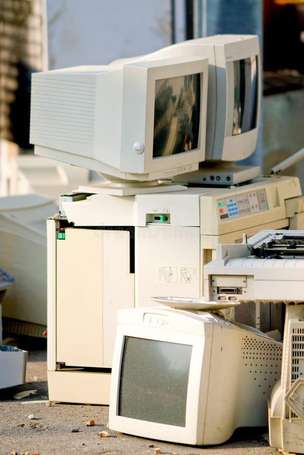 Junks recovering stock image. Image of computers, recycle - 5552897