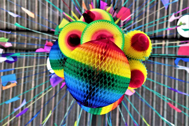 June party balloons stock photo. Image of rainbow, juno - 101052804