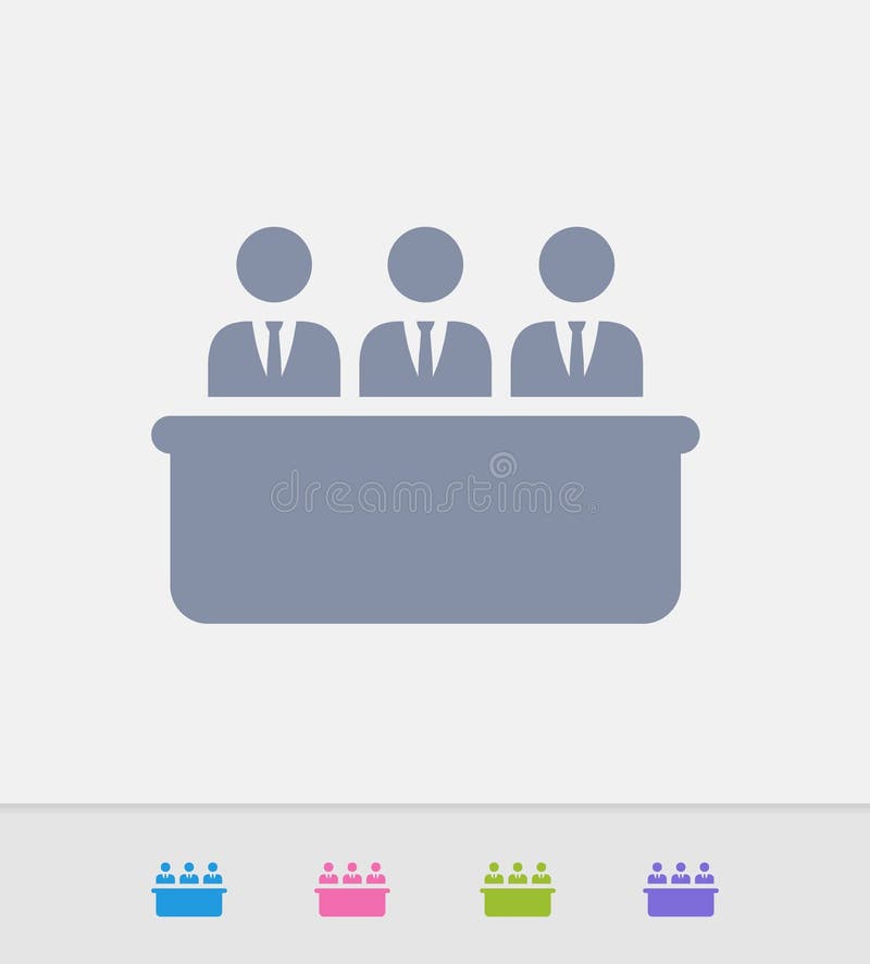 Junta Directiva - Iconos Del Granito Ilustración del Vector ...