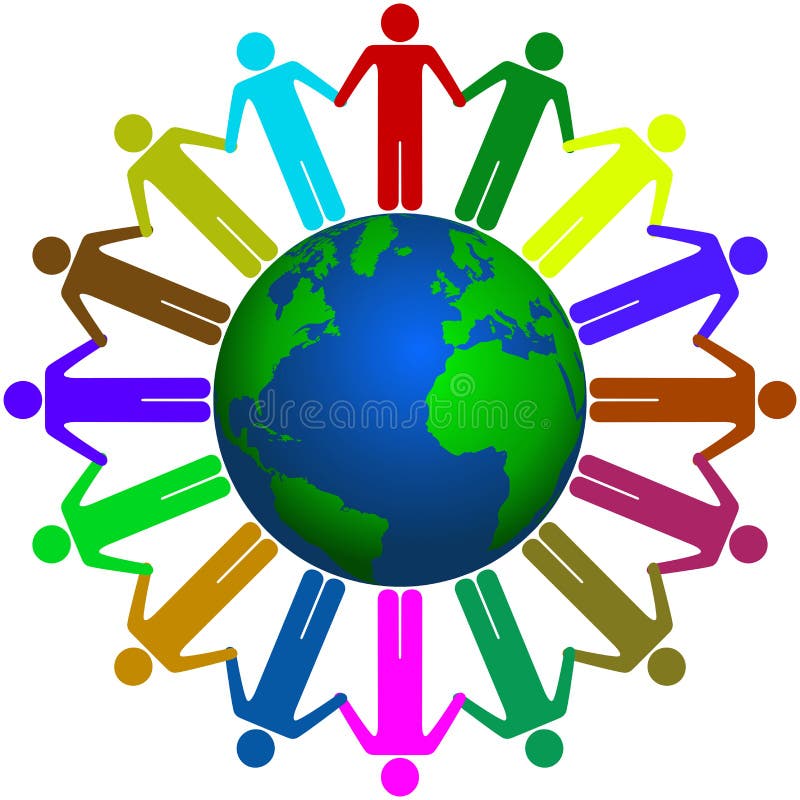 Junto ilustración del vector. Ilustración de tierra, conceptos - 47487215