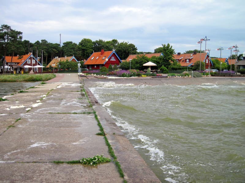 Nida town, Lithuania stock photo. Image of nida, curonian - 46099060