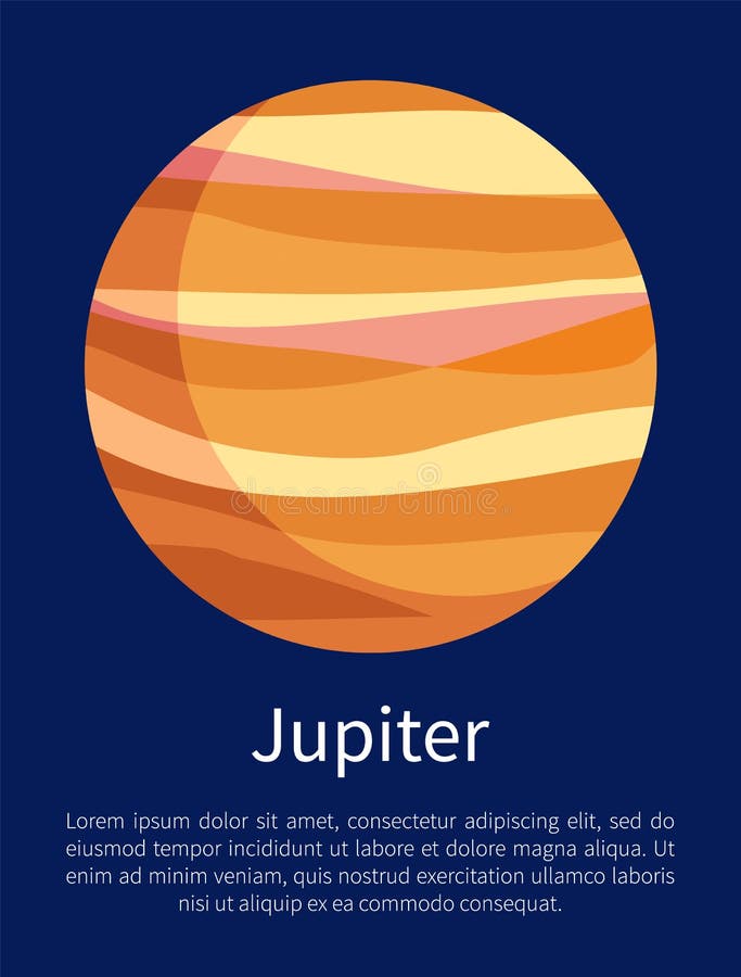 Jupiter Informative Vertical Poster with Text Stock Vector ...
