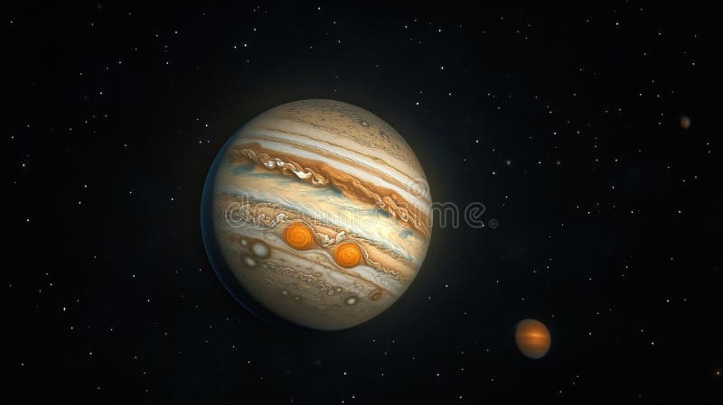 Jupiter and Its Moons in Space: a Stunning AI-Generated Image of the ...