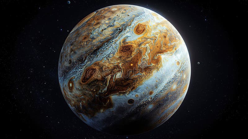 Jupiter - the King of Planets Stock Illustration - Illustration of ...