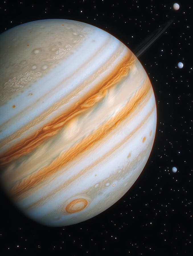 Jupiter, the Largest Planet in the Solar System, Features Bands of ...