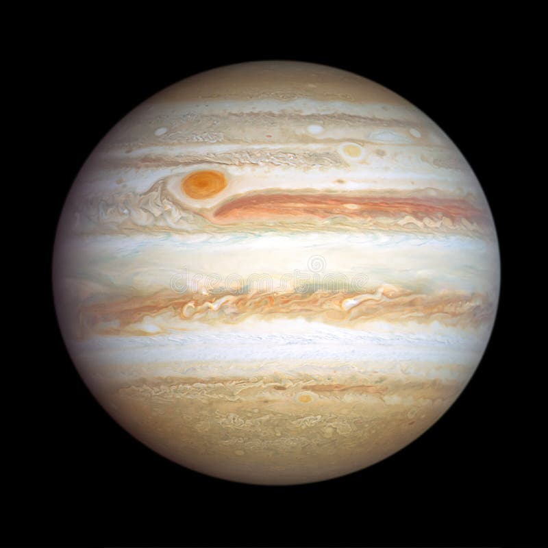 Jupiter, the Largest Planet of the Solar System Stock Illustration ...