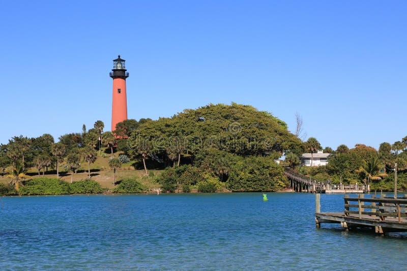 Jupiter Lighthouse stock image. Image of island, historic - 49522755
