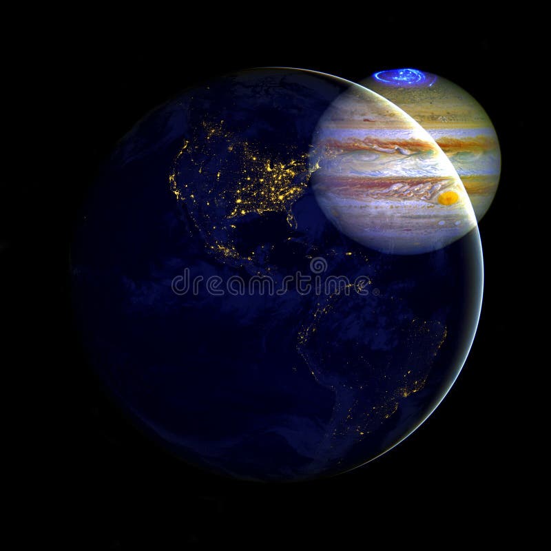 Jupiter in Outer Space. Elements of this Image Furnished by NASA Stock ...