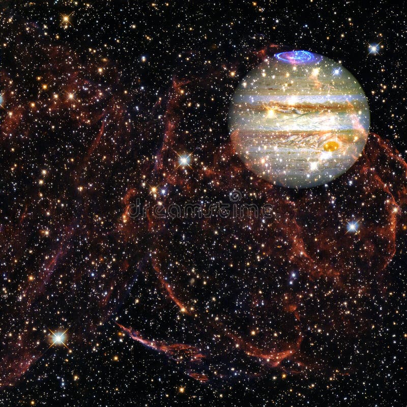 Jupiter in Outer Space. Elements of this Image Furnished by NASA Stock ...