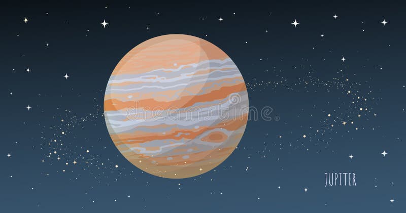 Jupiter Planet. Collection Planets of Solar System Stock Vector ...