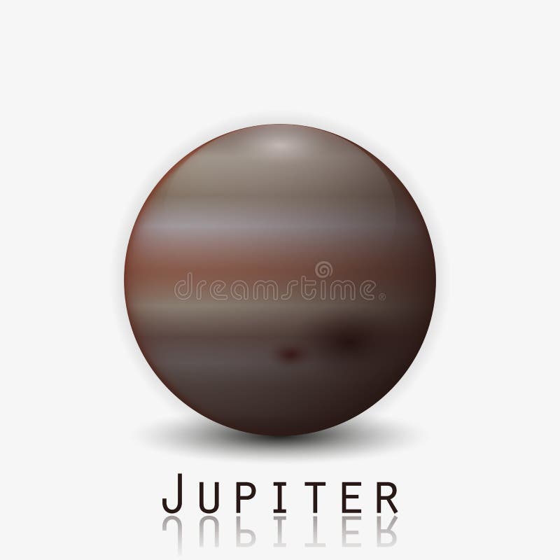 Jupiter Planet 3d Vector Illustration. Stock Vector - Illustration of ...