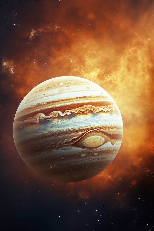 Jupiter Planet. Generative Ai Stock Illustration - Illustration of ...