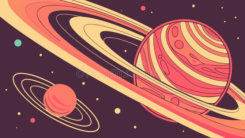 Jupiter Planet with Great Red Spot, Gas Giant Vector Design Generative ...