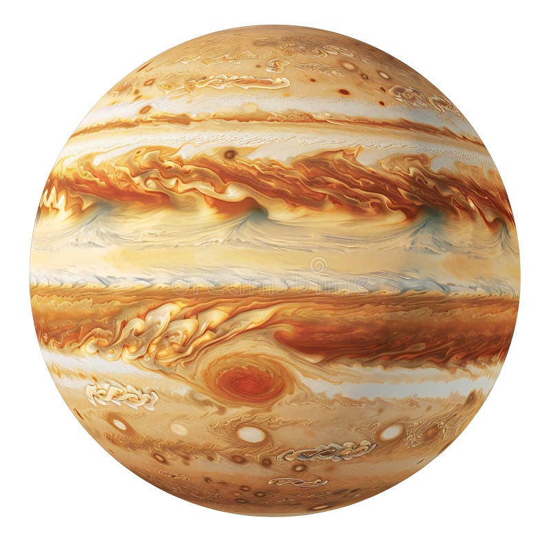 Jupiter - High Resolution 3D Images Stock Illustration - Illustration ...